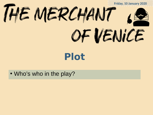 The Merchant of Venice - Plot | Teaching Resources
