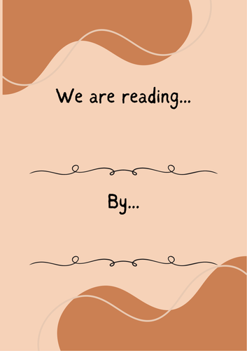 We Are Reading Poster, Includes Author | Teaching Resources