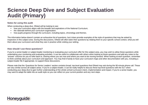 Science Deep Dive Pack | Teaching Resources
