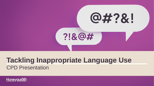 Behaviour CPD - Inappropriate Language | Teaching Resources