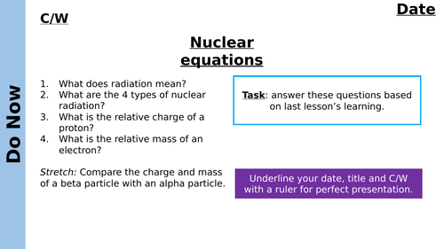 Nuclear equations | Teaching Resources