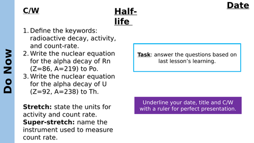 Half life | Teaching Resources