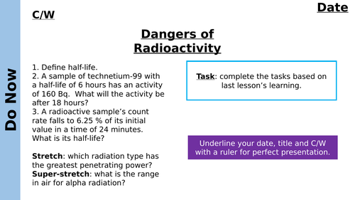 Dangers of radioactivity | Teaching Resources
