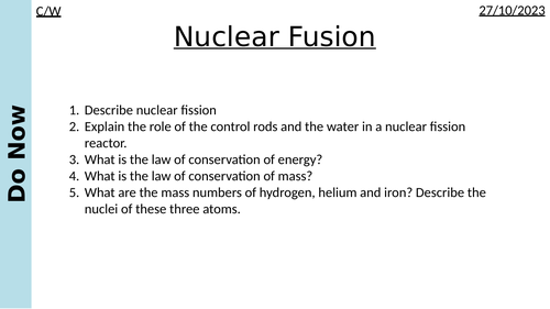 Nuclear Fusion | Teaching Resources