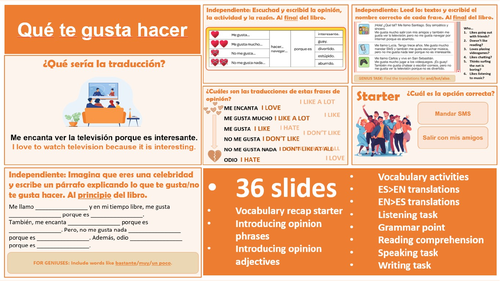 Viva 1, Module 2.1 - Qué te gusta hacer | Teaching Resources