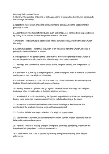 Reformation - ppt overview, worksheet, E.A.L. resource | Teaching Resources