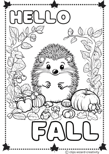 Autumn October Coloring Sheets, Fall Pumpkin Coloring Pages | Teaching ...