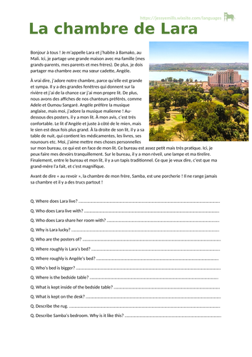 French Reading Comprehension - Home | Teaching Resources