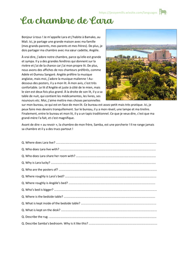 French Reading Comprehension - Home | Teaching Resources