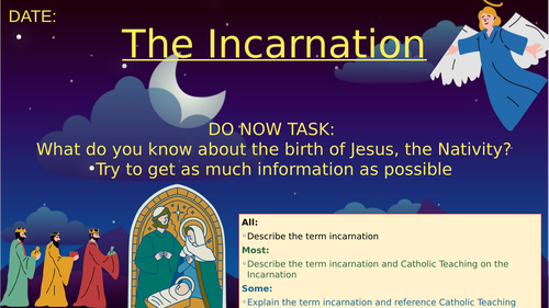 Galilee to Jerusalem - Incarnation | Teaching Resources