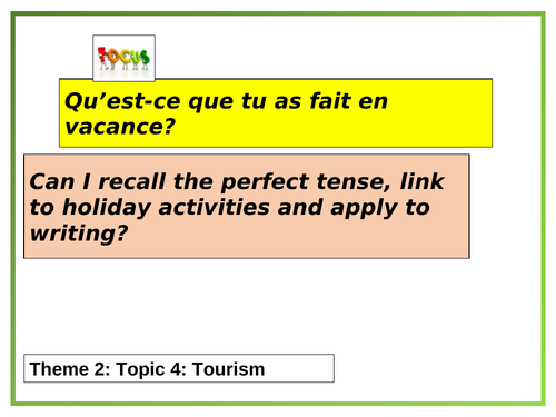 FRENCH GCSE TOURISM PAST HOLIDAYS | Teaching Resources