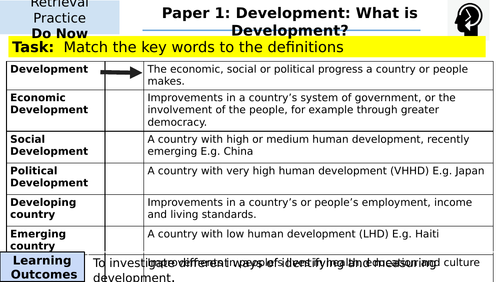Edexcel B GCSE Geography Development Dynamics Resource Bundle - Lessons ...