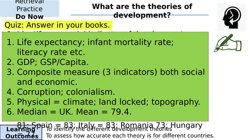 Edexcel B GCSE Geography Development Dynamics Resource Bundle - Lessons ...