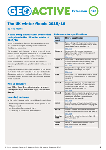 Edexcel A Level Geography Water EQ2 Lessons | Teaching Resources