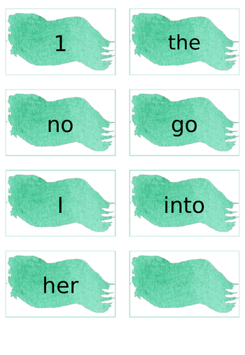 Common Exception CEW flashcards muted / botanical for KS1 | Teaching ...