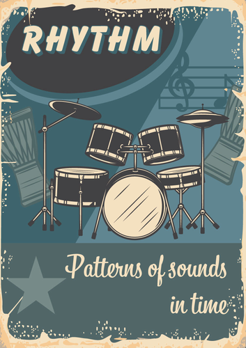 Musical Elements Poster - Rhythm - KS3 Vintage style poster | Teaching ...