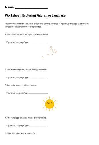 "Engaging Figurative Language Resources and PPT for Idioms, Similes ...