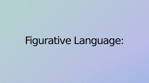 "Engaging Figurative Language Resources and PPT for Idioms, Similes ...