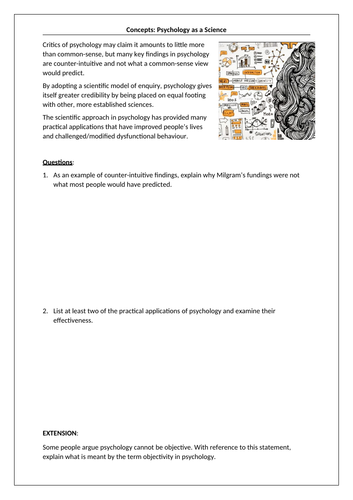 A-Level Psychology - FEATURES OF SCIENCE [Year 2 Research Methods ...