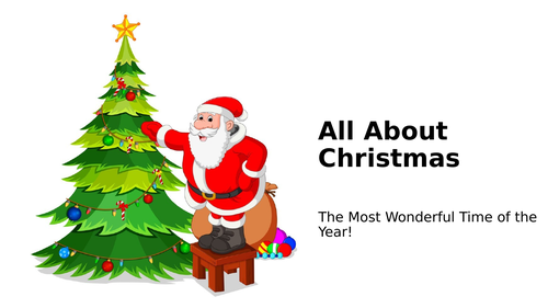 All About Christmas Presentation | Teaching Resources
