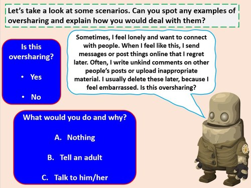 Oversharing and Wellbeing Lesson or Assembly (KS2) | Teaching Resources