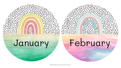 Rainbow Class Birthdays Display | Teaching Resources