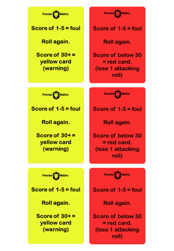 PREMIER MATHS- Times Tables Football Simulation | Teaching Resources