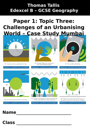 Edexcel B GCSE Geography Homework/Revision Booklet - Urbansation Mumbai ...