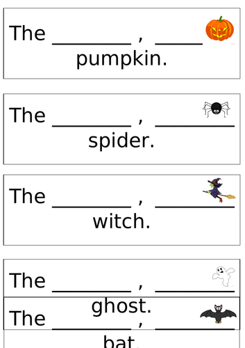 Halloween Adjectives Activity | Teaching Resources