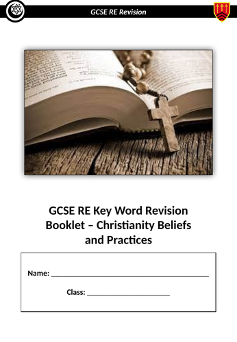 GCSE RE Key Words - Christianity | Teaching Resources