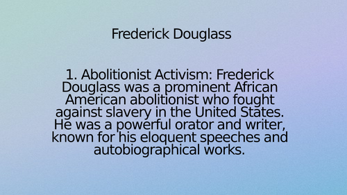 Frederick Douglass in the UK: An Abolitionist's Journey | Teaching ...