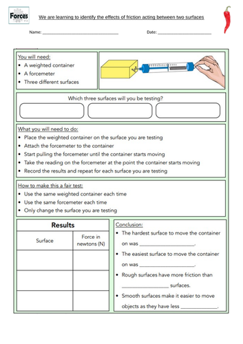 Year 5 Science - Forces - Full lesson sequence | Teaching Resources