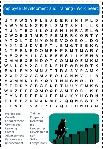 Employee Development and Training - Word Search | Teaching Resources