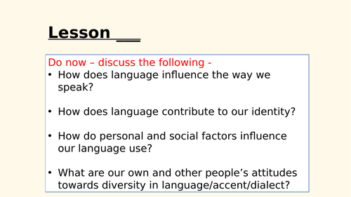 Spoken Language A Level OCR unit of work fully resourced | Teaching ...