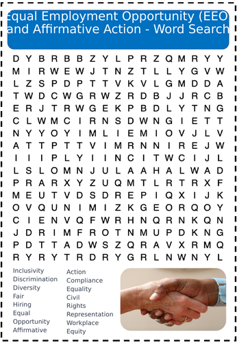 Equal Employment Opportunity (EEO) and Affirmative Action | Teaching ...