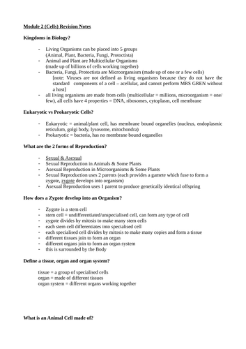 AQA A LLEVEL BIOLOGY REVISION SHEETS FULL SPECIFICATION | Teaching ...