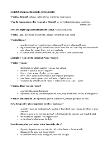 AQA A LLEVEL BIOLOGY REVISION SHEETS FULL SPECIFICATION | Teaching ...
