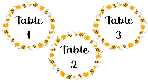 Bee Table Pot Labels | Teaching Resources