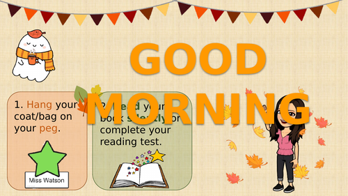 Seasons Good Morning Slides | Teaching Resources