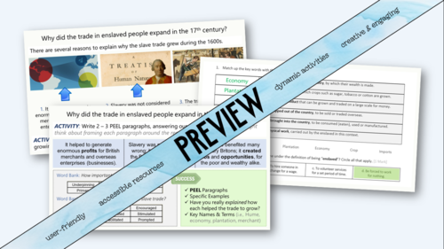 Expansion of Slavery - Extended Writing (Causation) | Teaching Resources