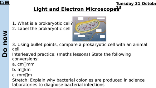 Light and electron microscope | Teaching Resources