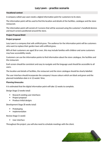 DIT Component 1 2022 Task 3 | Teaching Resources
