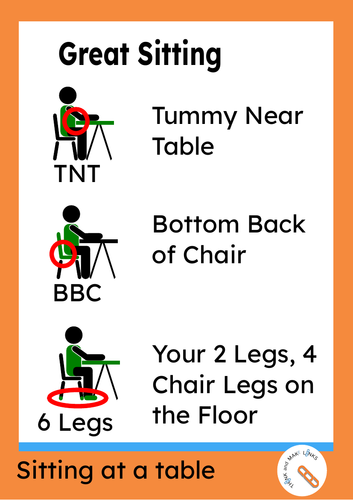 Poster to Help Teach Great Sitting | Teaching Resources