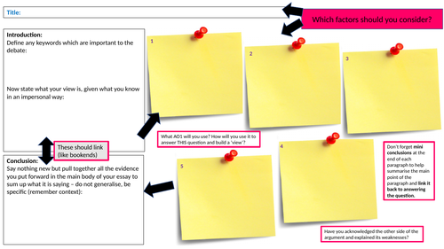 Edexcel A Level Geography - command words templates | Teaching Resources