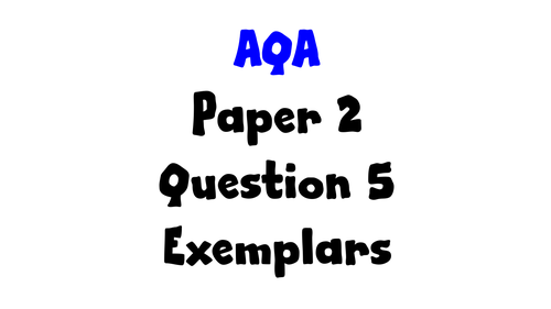 AQA Language Paper 2 Model Answers June 2022- June 2024 | Teaching Resources