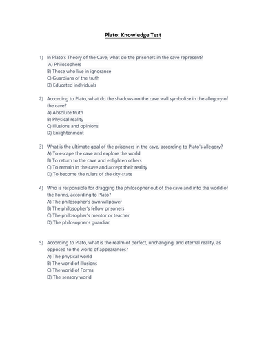 A-Level Philosophy: Plato (OCR) | Teaching Resources