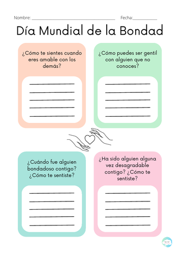 Día Mundial de la Bondad - Ficha de trabajo | Teaching Resources