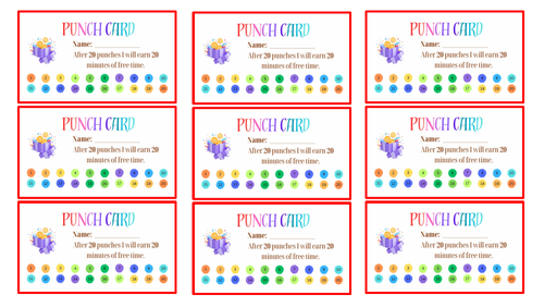 Punch Card | Teaching Resources