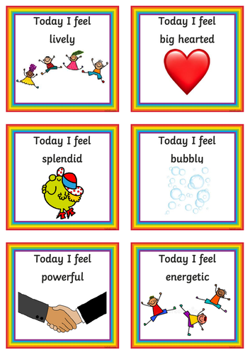 Positive Emotion Cards | Teaching Resources
