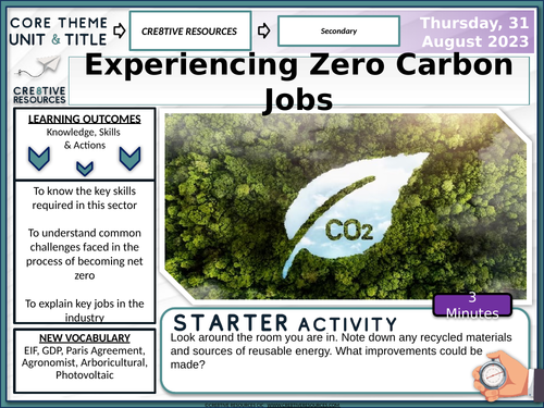 LMI - Energy & Zero Carbon Green Jobs (Labour Market Information) | Teaching Resources